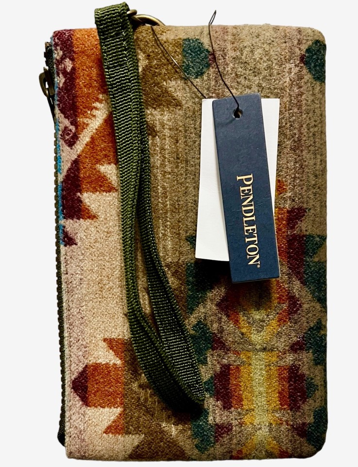Pendleton Wallet Women Three Pocket Keeper Purse Wool Taos Trail Aztec ...