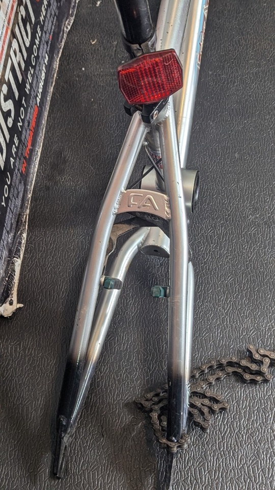 RETRO bmx FREE AGENT BMX frame fork set up 20 in trail bandit 14mm ...