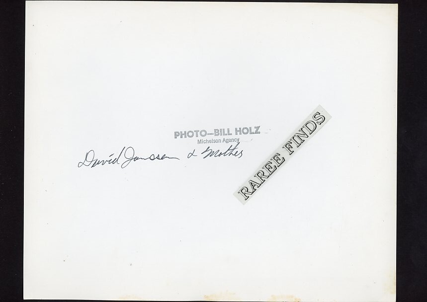 David Janssen And Mother Original Publicity Photo Vintage 8x10 ...