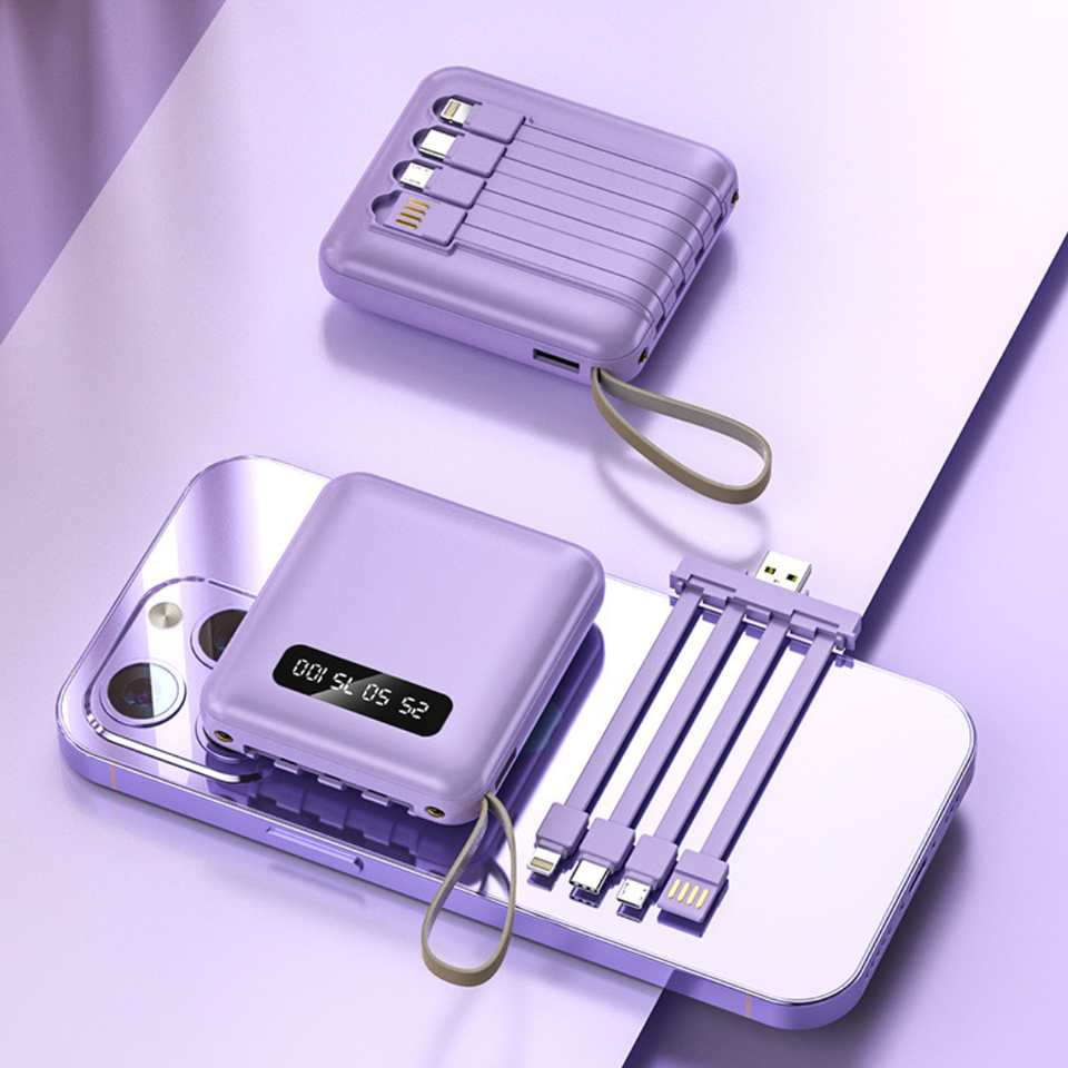 Mini 20000mAh Power Bank UltraThin USB Portable External Battery Backup ...