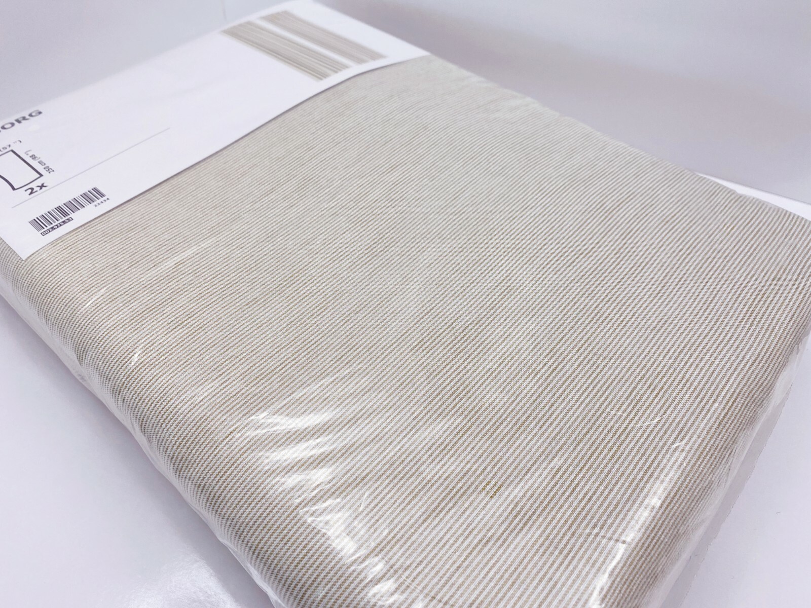 Ikea VILBORG Curtains 2 Panels (1 pair) Room Darkening 57" x 98" Beige ...