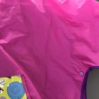 Vintage 2001 Barbie Rain Jacket Size 4 - 6 Pink Hooded Poncho Pocket | eBay