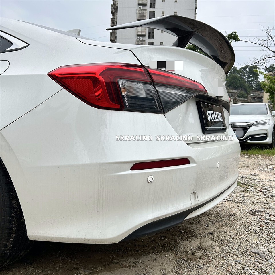 Universal GT-Style Racing For Car Real Carbon Fiber Wing Spoiler Rear ...