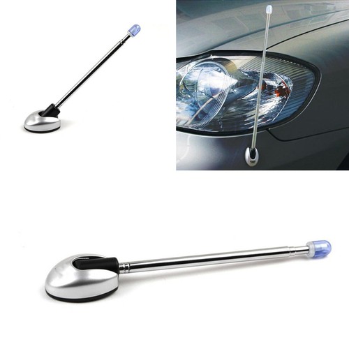 1x Vehicle Bumper Corner Pole Car Accessories Aluminum Antenna ...