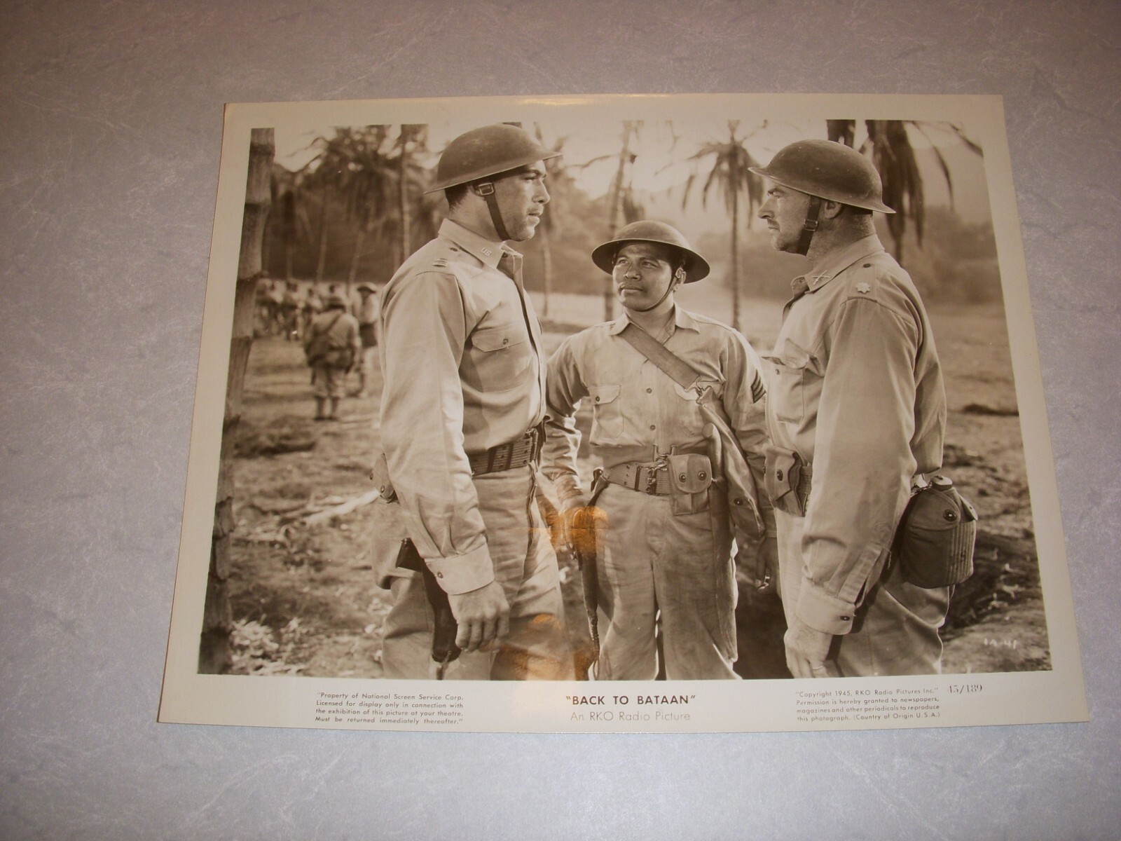 "BACK TO BATAAN" Vintage Movie Studio Photo, 8x10, ANTHONY QUINN, 1945 ...