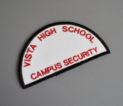 Vista California High School Campus Security Patch | eBay