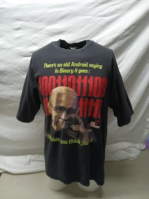 Vintage 90s Red Dwarf T-shirt Kryten Binary Rare Faded | eBay UK