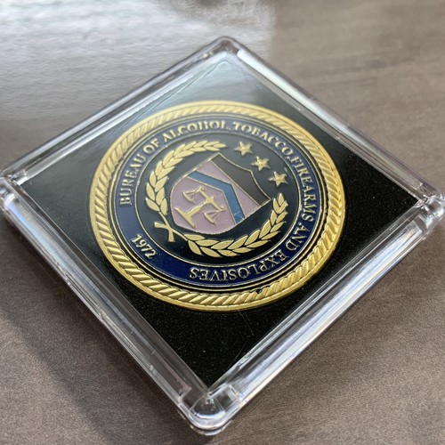 ATF Challenge Coin BUREAU OF ALCOHOL TOBACCO FIREARMS & EXPLOSIVES w ...
