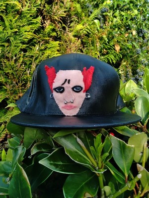 The Prodigy / Keith Flint black snapback baseball cap with handmade ...