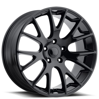 20x10" Jeep Hellcat Wheels FR 70 Gloss Black OEM Replica Rims | eBay