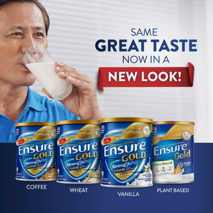 4 X Abbott Ensure Gold Vanilla 800g for Middle-Age & Elderly DHL ...