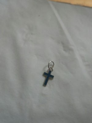 Small Blue Cross Pendant | eBay UK