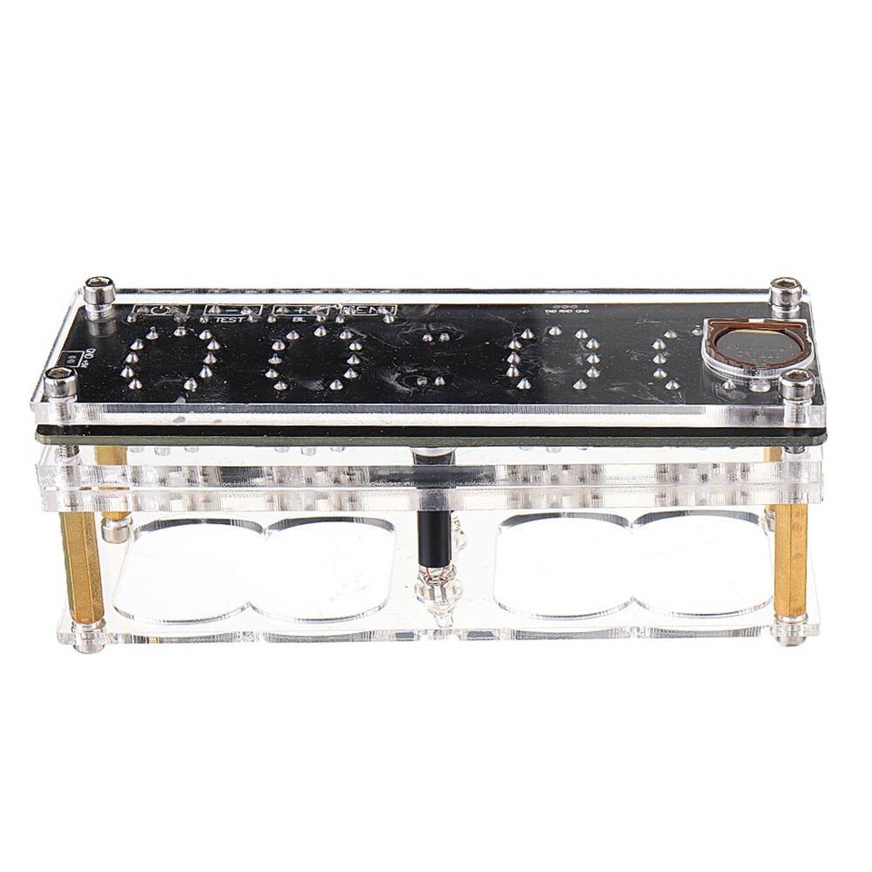 IN-12 Glow Tube Clock 4-bit Integrated IN12 Glow Tube Clock Seven-color ...