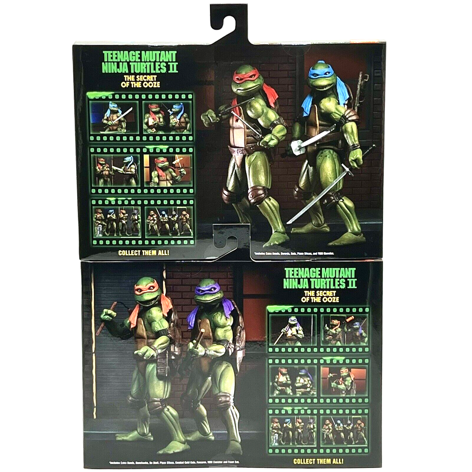 TMNT NECA 1991 Movie Secret of the Ooze Action Figures Turtles Keno ...