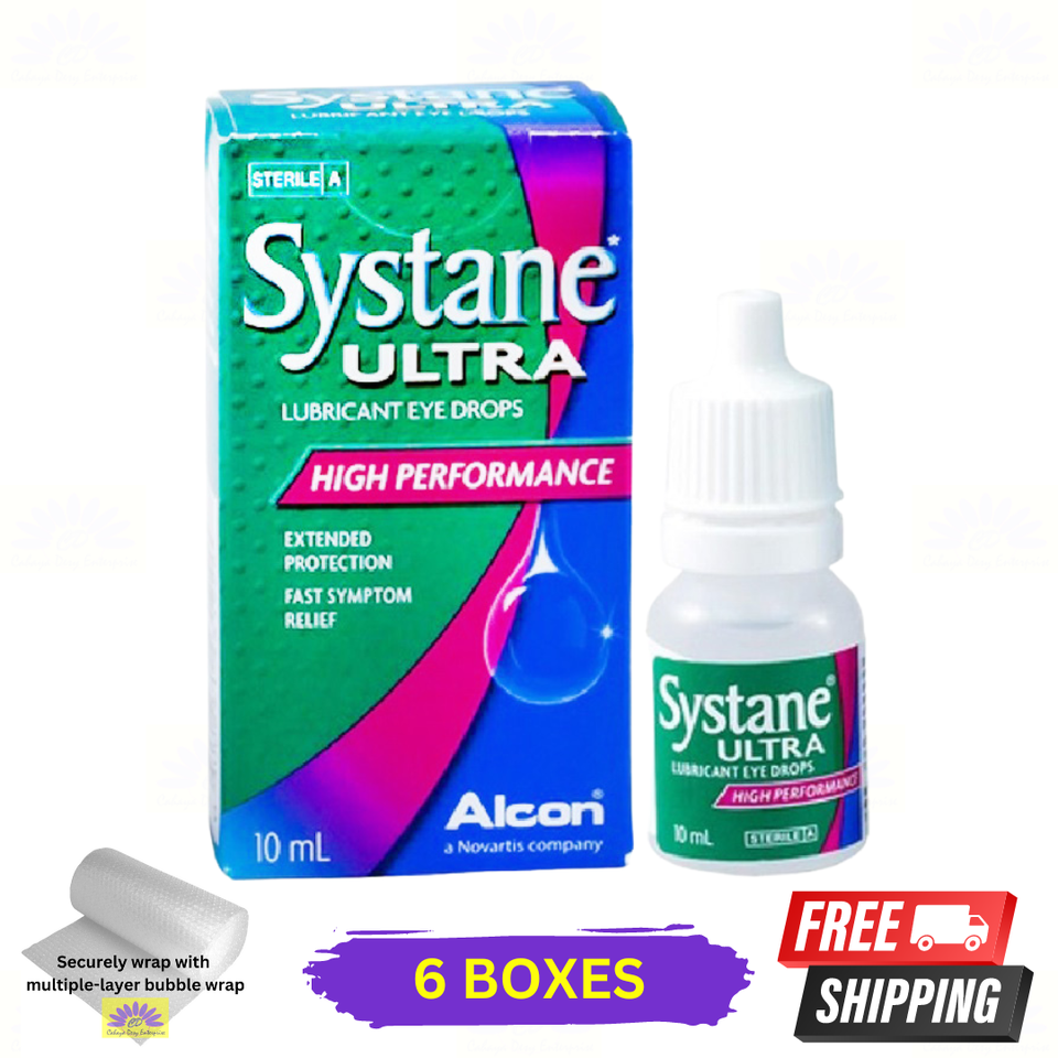 6 X Alcon Systane Ultra Lubricant Eye Drops High Performance 10ml | eBay