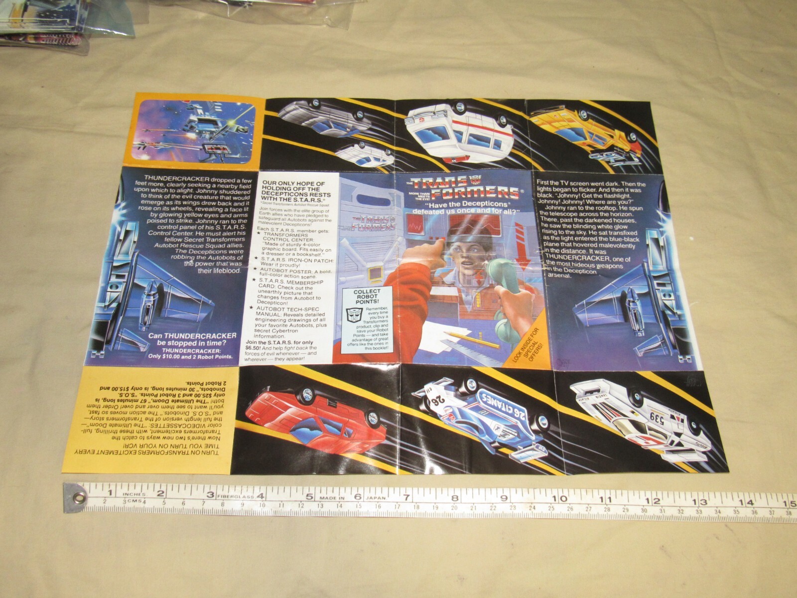 Vintage 1985 G1 Transformer DOWNSHIFT, CAMSHAFT, OVERDRIVE Catalog ...