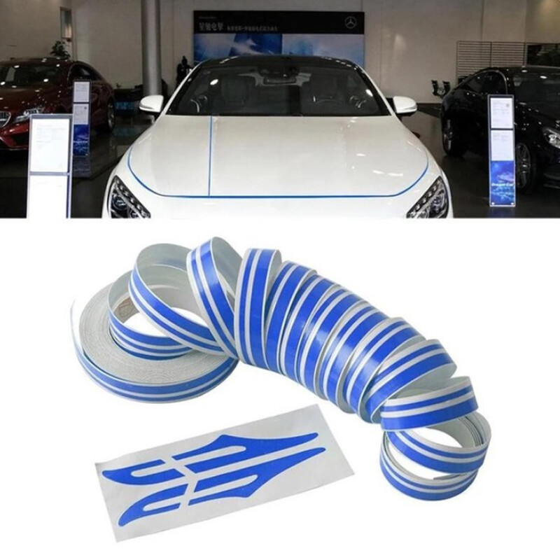 1Roll 32 ft 12mm Vinyl Pinstriping Pin Stripe Double Line Car Tape ...