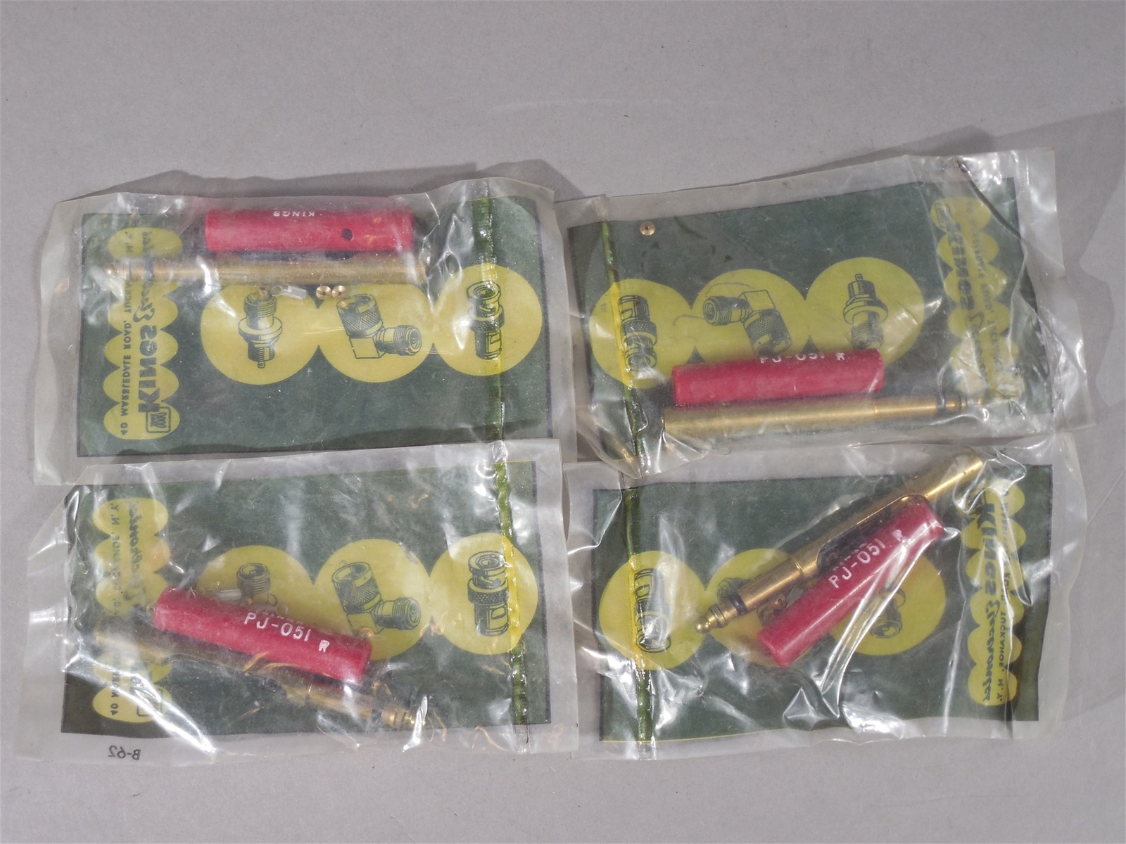 LOT of 4 Kings Plug Phone Jack PJ-051 RED | eBay
