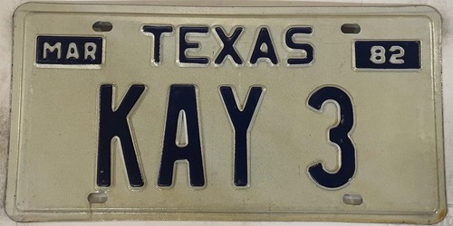 Vanity KAY KAYE license plate Kaylee Katherine Kathleen Kathy Kathryn ...