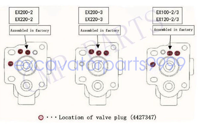 Conversion Kit fits Hitachi EX100-2 EX100-3 EX120-2/3 Excavator with Instruction | eBay