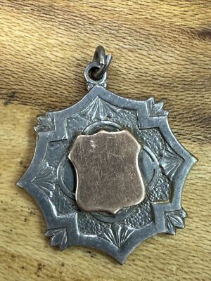 Antique Engravable Shield Fob Medal Base Metal V252 | eBay