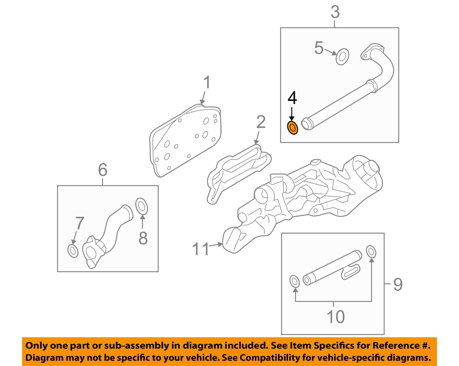 GM OEM-Oil Cooler Pipe Seal 55354068 | eBay