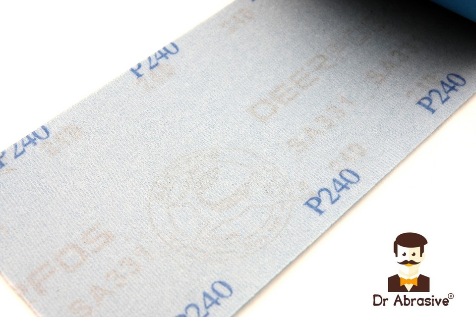 HOOK and LOOP Sandpaper Roll 115mm Sanding Wet and Dry Strips 40-2000 ...