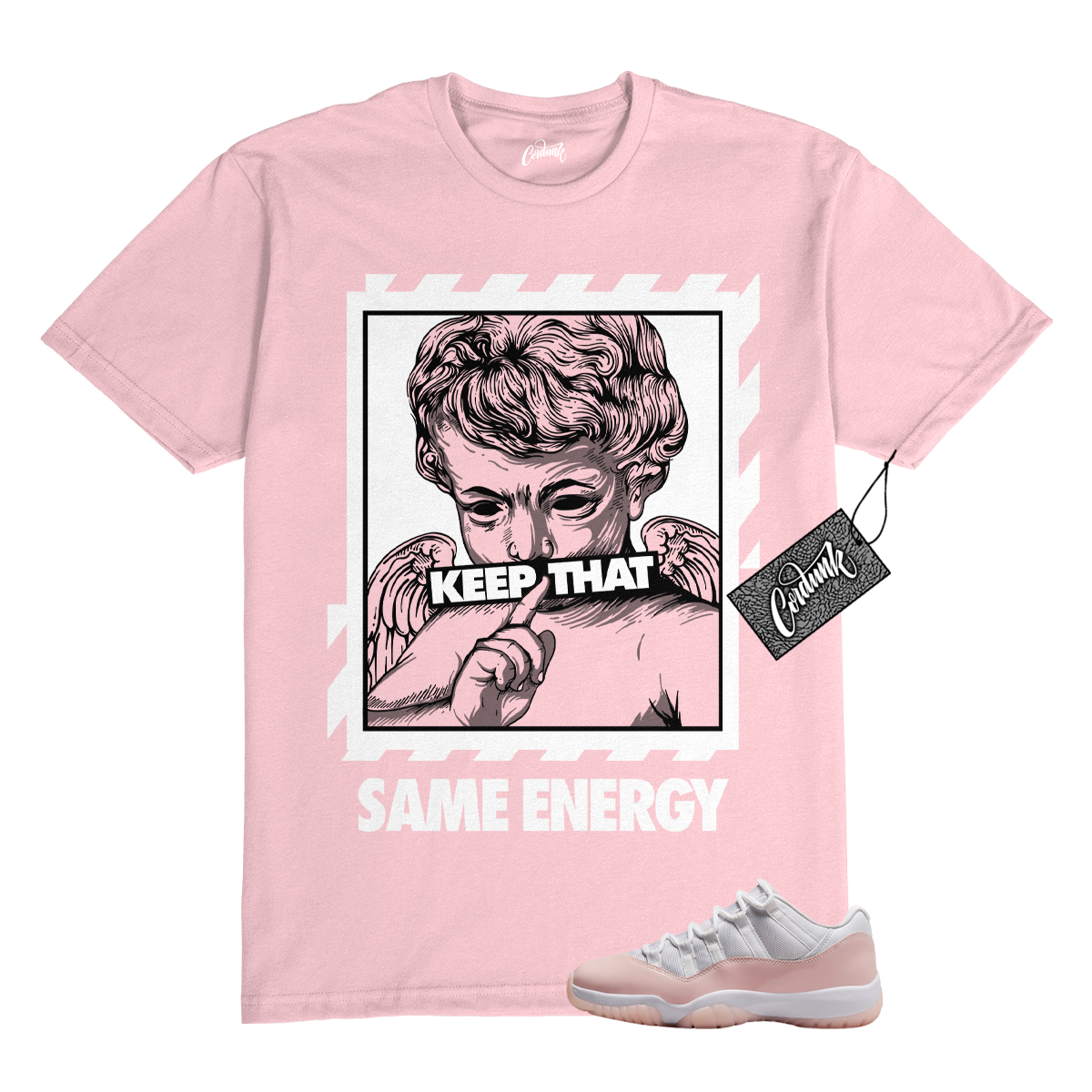 11 Low Legend Pink White Soft Medium Dunk T Shirt to Match ENERGY ...