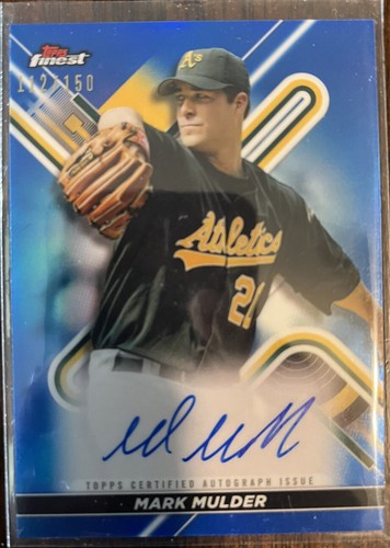 Topps Finest Mark Mulder Autograph FA-MMU SN 112/150 | eBay