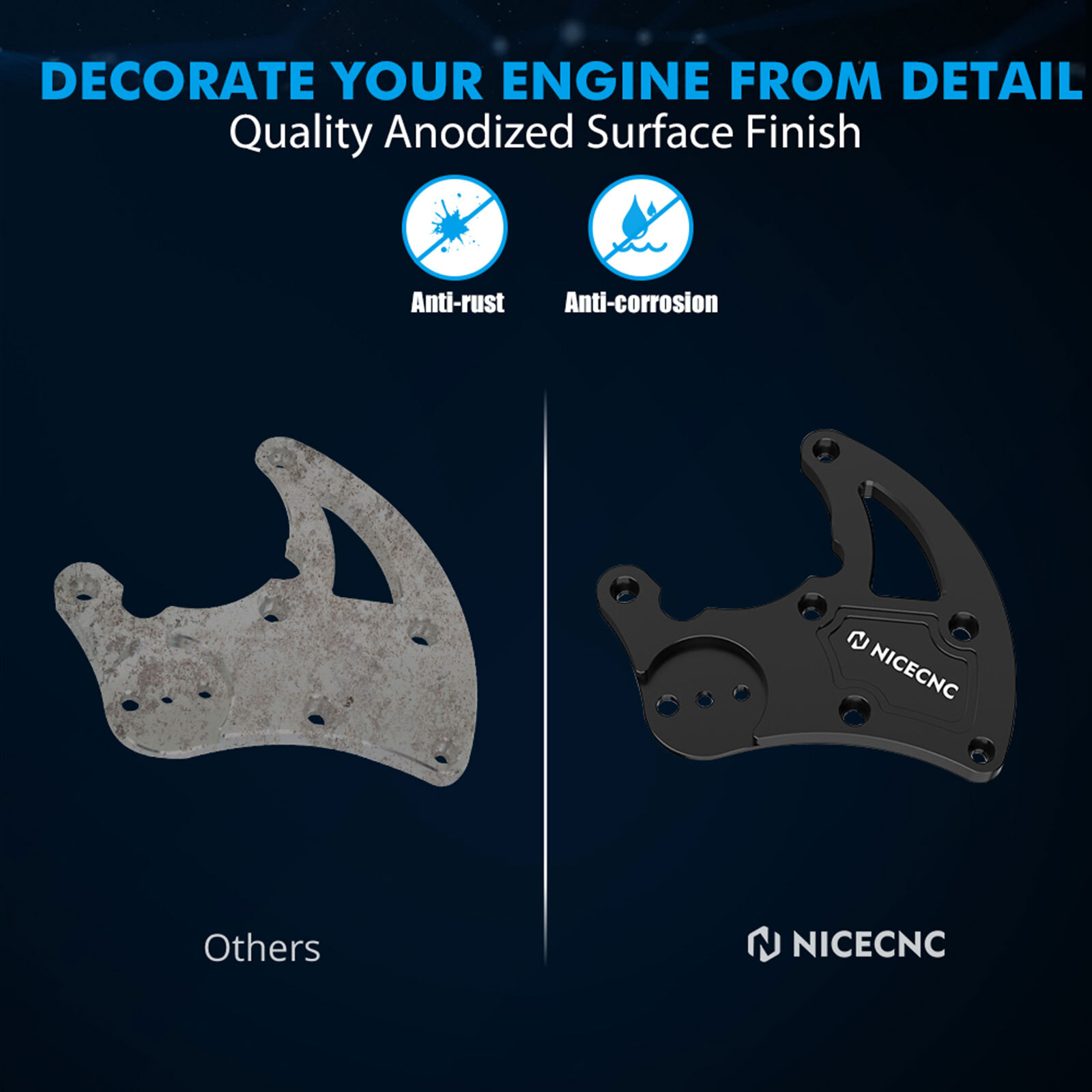 LS R4 AC Bracket High Mount A/C For LS Truck Vortec Engines For GMC ...