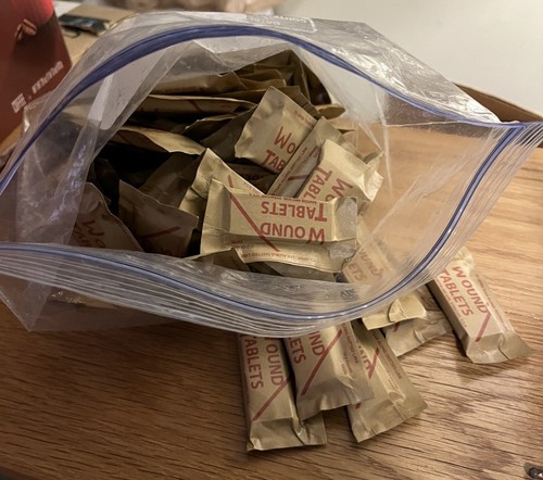 WWII US Wound Tablet LOT OF 80 Reproduction INERT | eBay