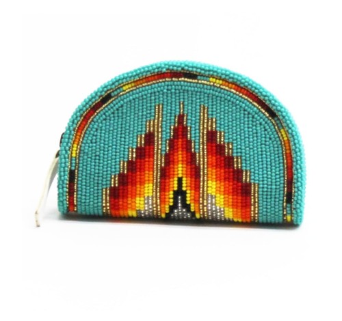 Handmade Beaded Coin Purse, Seed Beads Coin Purse for women, Native ...