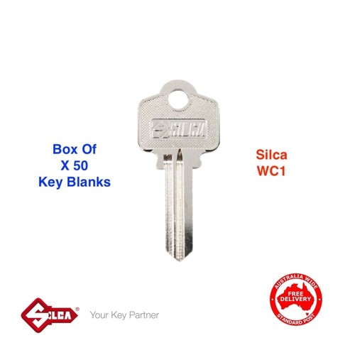 SILCA WC1 Keyblanks-Box Of Fifty- Whitco,Key Blank-SWC1-FREE POSTAGE ...