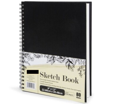 2Pk Sketch Book and Drawing Pad Paper Books Spiral Notebooks for Art-US ...