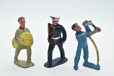 Vintage Lead/Cast Metal Figures Man - Lot of 3 Toys | eBay