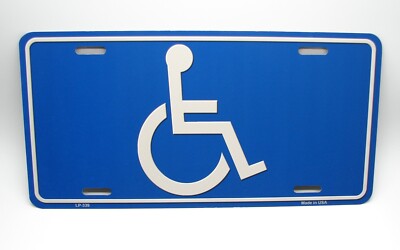 HANDICAP LOGO SIGN Metal Novelty Car License Plate Auto Tag | eBay