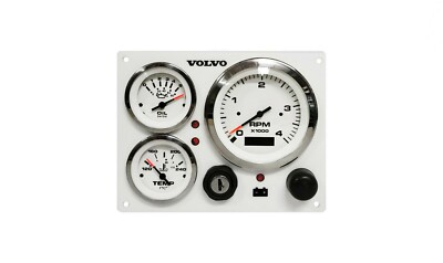Volvo penta 3 gauges Engine Marine instrument Panel B type | eBay