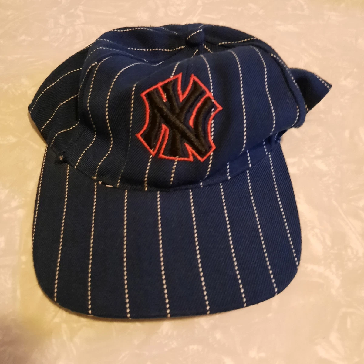 White Pinstripe Yankee Hat