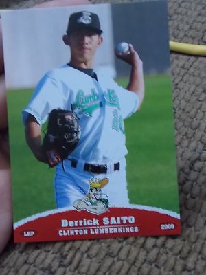 2009 Clinton Lumberkings DERRICK SAITO UPDATE CARD HARD TO FIND | eBay