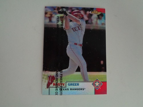 1999 Topps Finest Protector Refractor Rusty Greer Card #92 | eBay