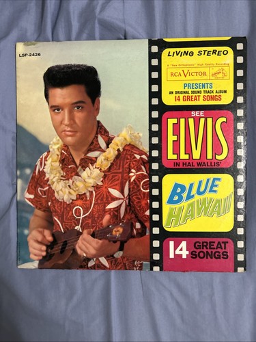 ELVIS BLUE HAWAII, LP RCA LPM-2426 LONG PLAY ON LABEL ORIGINAL 1ST ...