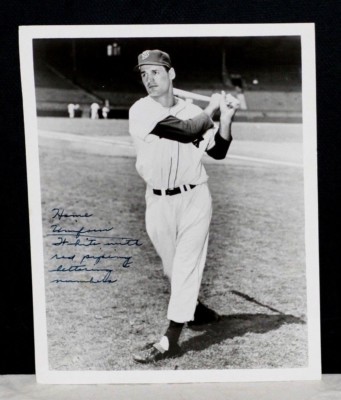 1949-1952 Walt Dropo, Boston Red Sox, Original Posed Batting Photo, 8 ...