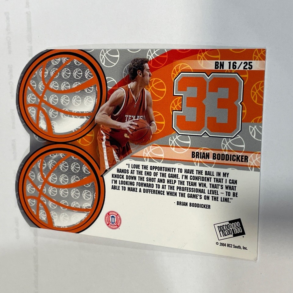 Brian Boddicker 2004 Press Pass Big Numbers Card # BN16/25. Die-Cut | eBay