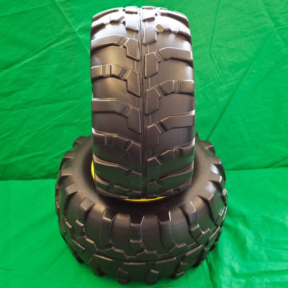 John Deere Peg Perego Gator HPX Front Wheel Set (2 Tires) Left & Right ...