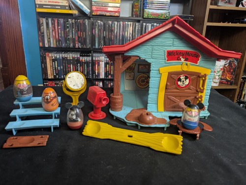 Vintage Hasbro Weebles Wobble Mickey Mouse Club House Incomplete /incl ...
