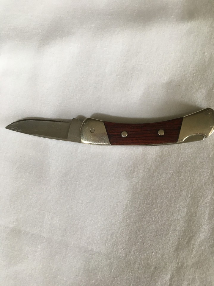 Buck 505 Lockback Pocket Knife with Wood Handle | eBay