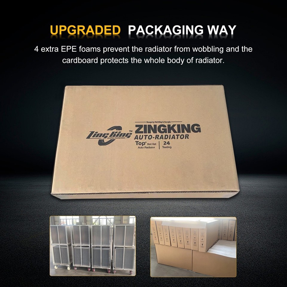 ZING KING 433 DPI433 1-Row Aluminum Core Radiator For 1968-1979 Ford F ...