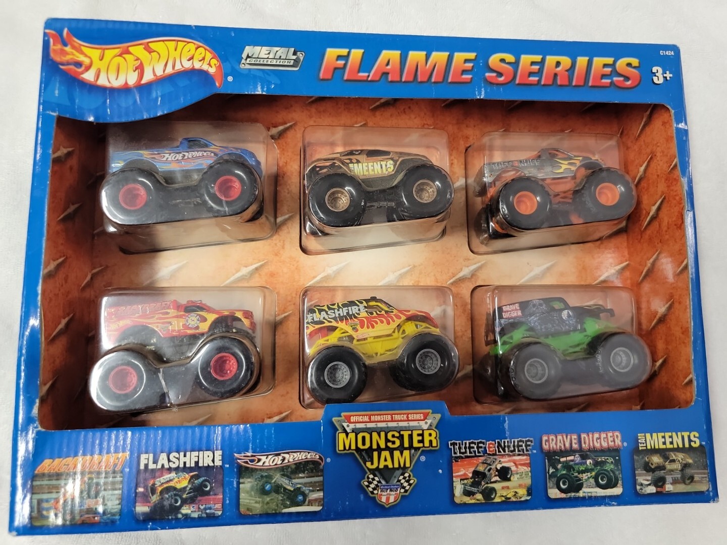 Hot Wheels Monster Jam "Fan Favorites" 6-Pack #C1424 Gift Set 2003 NEW ...