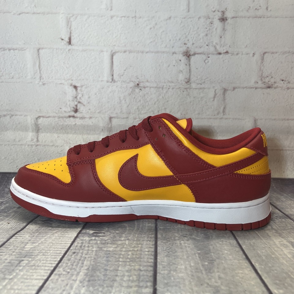 Nike Dunk Low Midas Gold USC Trojans Red Gold Shoes DD1391-701 Men’s ...