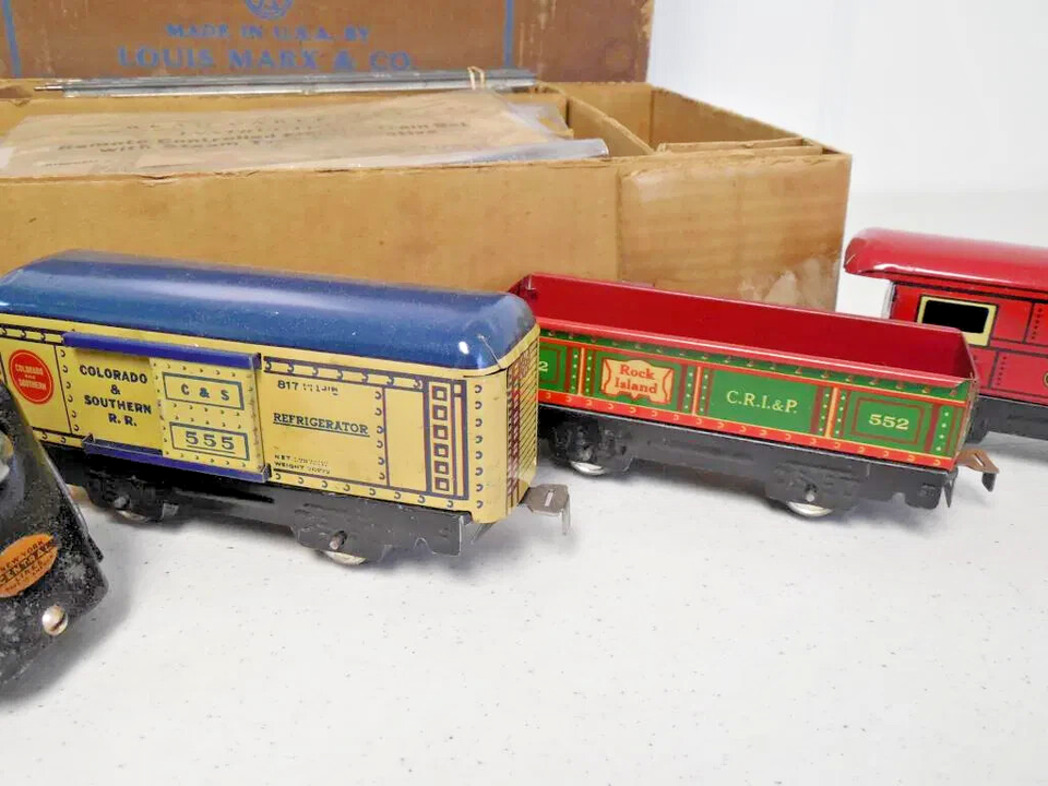 Marx Commodore Vanderbilt Stream Line Train Set Colorado Southern w ...